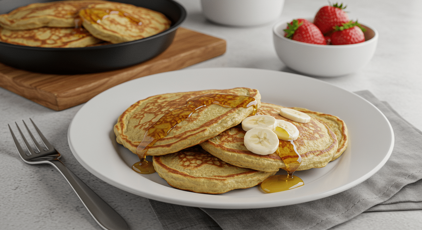 pancake sans oeuf sans gluten : pancakes moelleux vegan