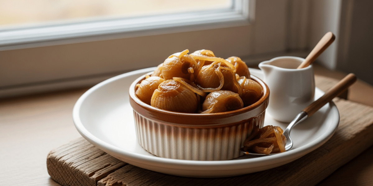 Recette confit d'oignons sans sucre - doux et savoureux