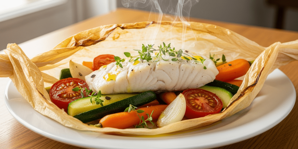 poisson en papillote : recette saine, facile & gourmande