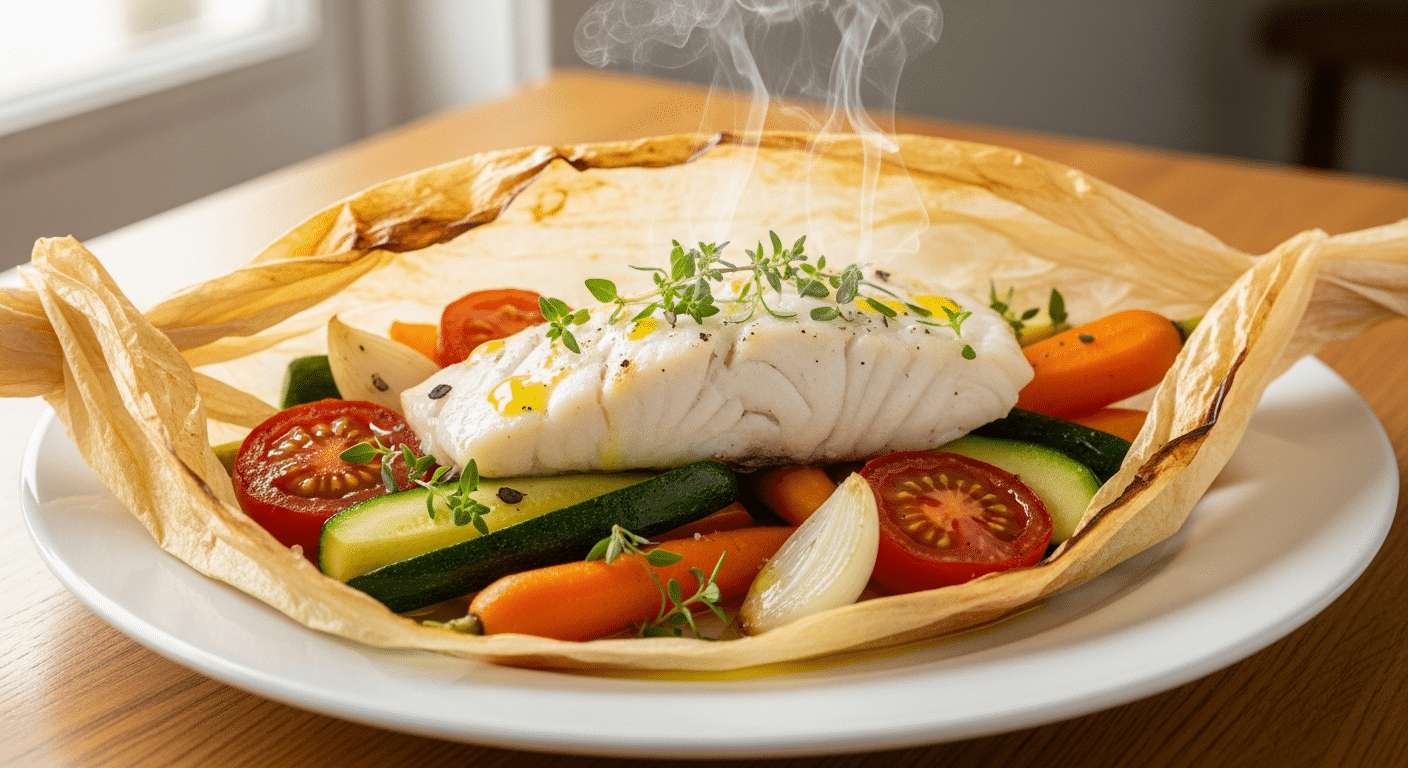poisson en papillote : recette saine, facile & gourmande