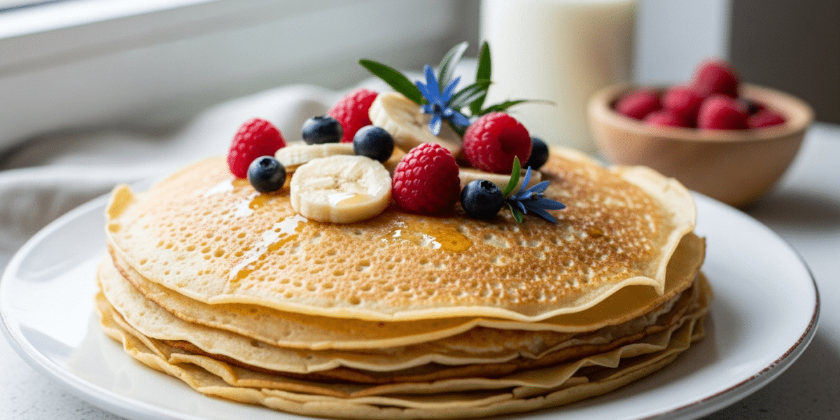 Recette crêpe sans sucre : gourmande et saine